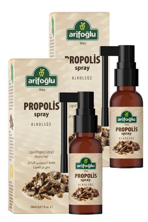 ARIFOGLU Arifoğlu Propolis Ekstraktı Boğaz Spreyi Alkolsüz 20 ml + 20 ...